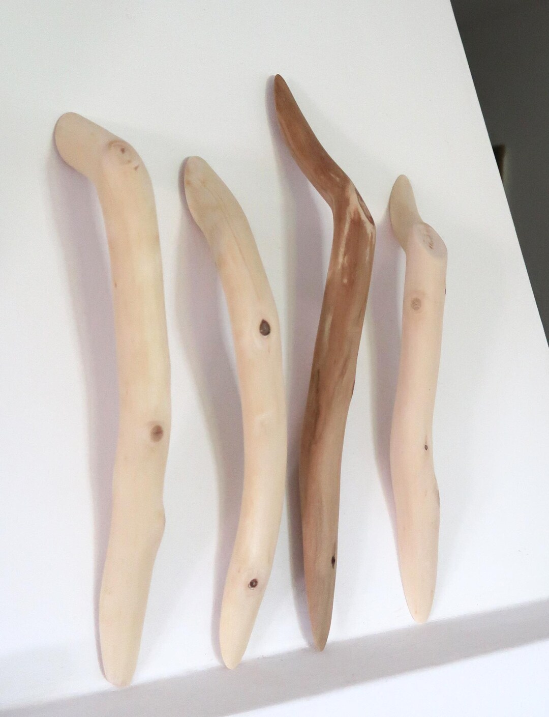 Unfinished Wooden Branch Handle, Rustic Wood Pulls for Cabinets, Raw ...