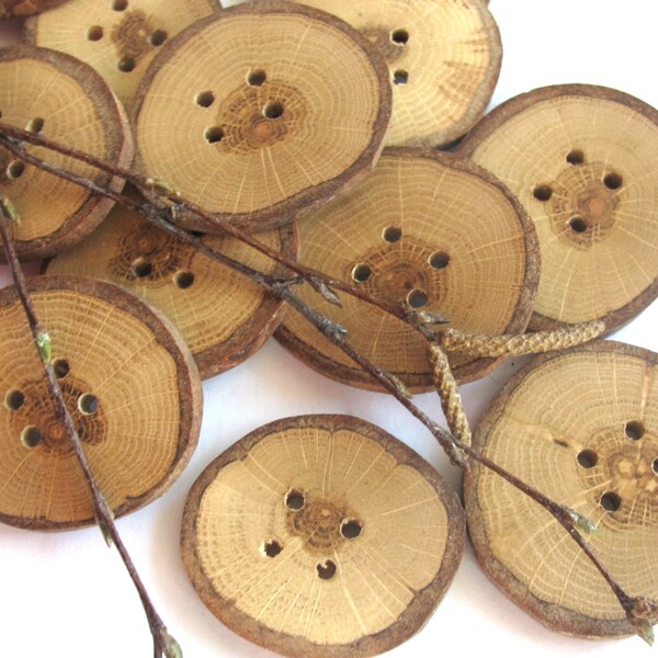 Round Wooden Buttons - Etsy