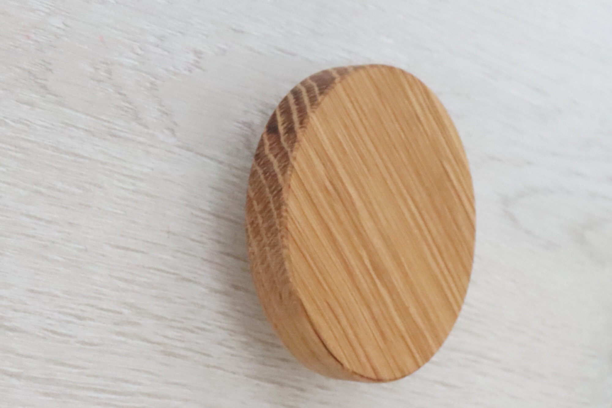 Round Natural Oak Drawer Knobs Set of 2 Wooden Dresser Pulls - Etsy