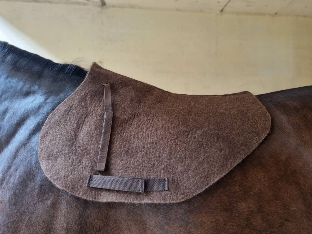 Handfelted Wool English Saddle Pad: Showjumping Numnah, White - Etsy