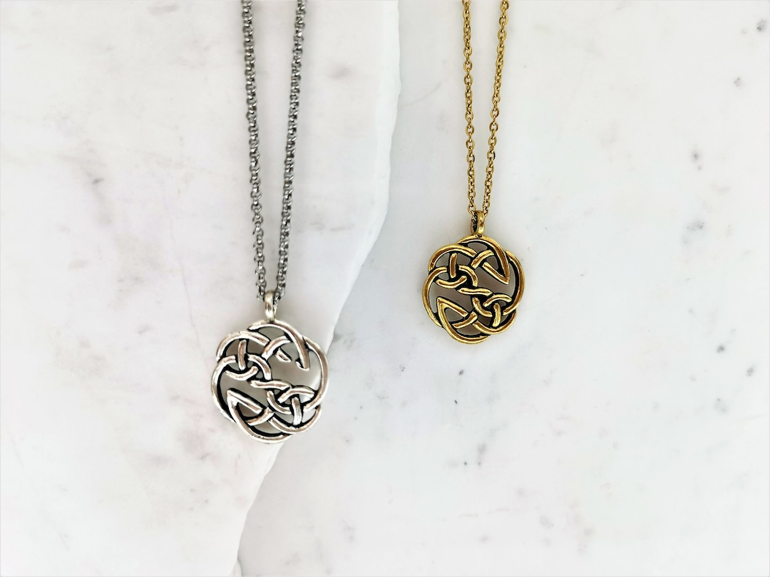 Celtic Knot Necklace Men, Irish Jewelry for Man, Unique Irish Gift for ...
