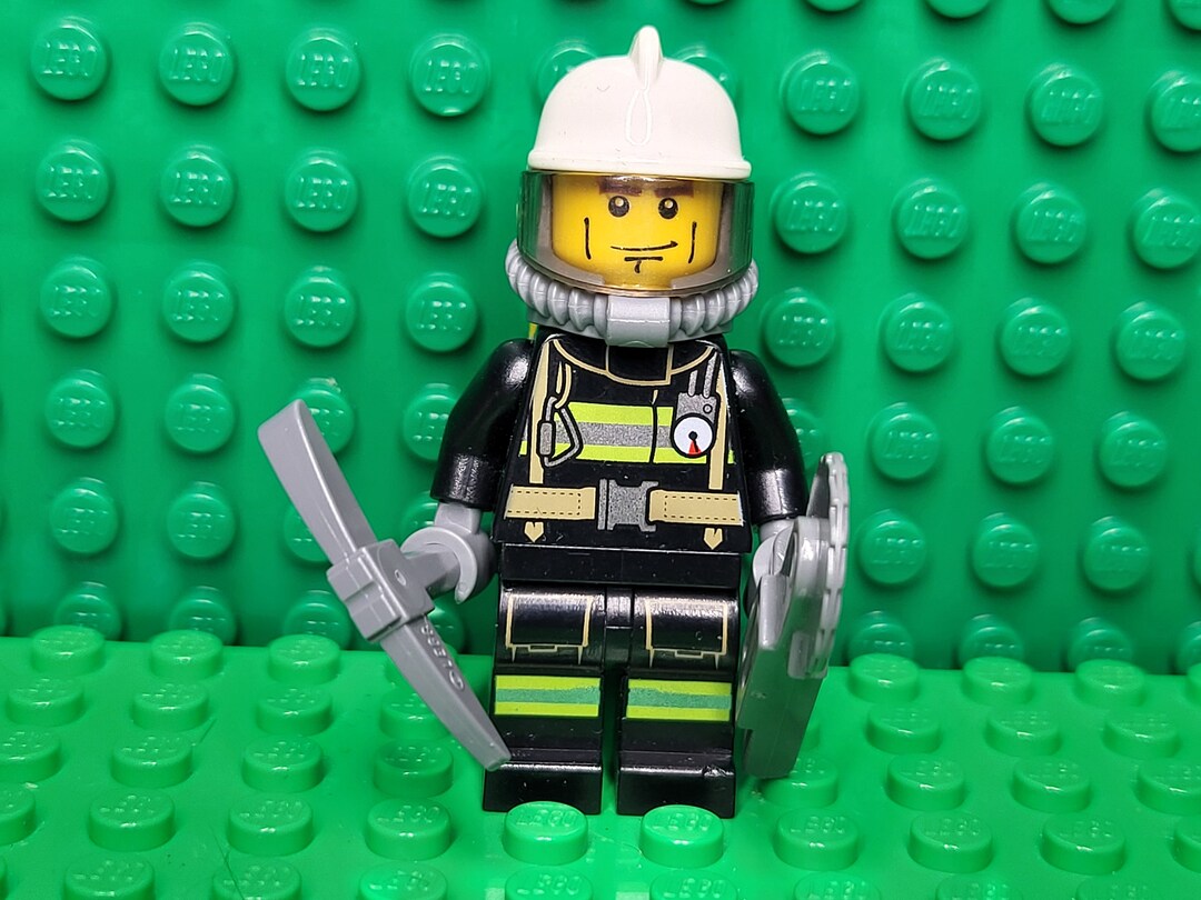 LEGO® Fire Fighter Fireman Firefighter Fire Male With Mask, Airtank and ...