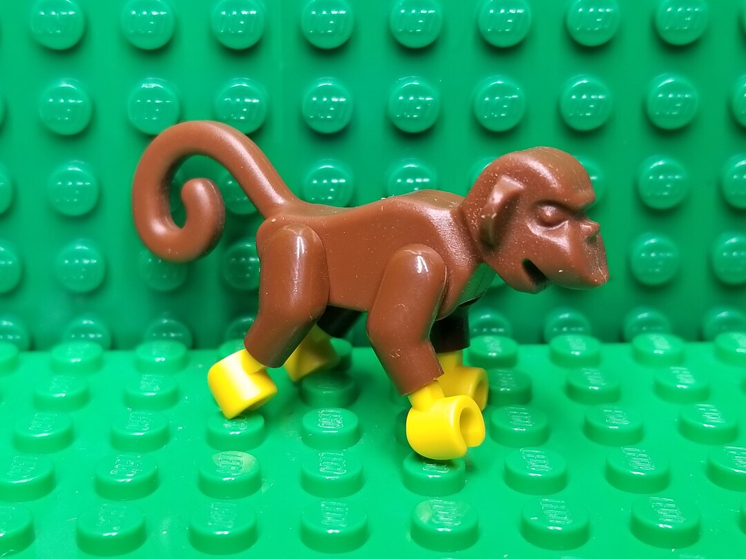 LEGO® Animals Classic Brown Monkey With Yellow Hands , Minifigure ...