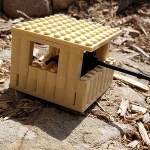 Custom Military Sandbag Bunker With Heavy Machine Gun, Desert Warfare ...