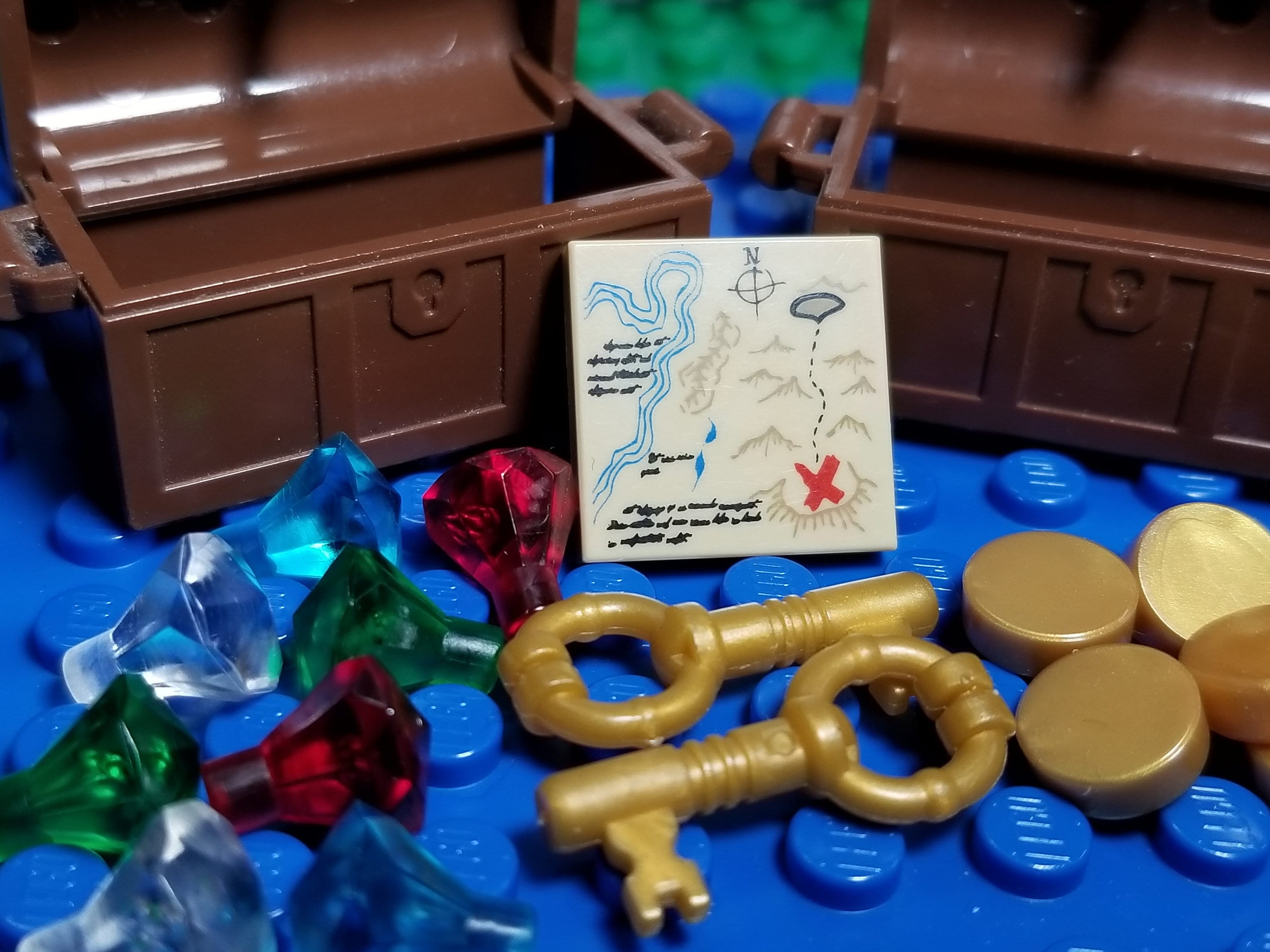 LEGO® Pirate Treasure Bulk Pack, Pirate Chest, Diamond, Emerald, Ruby ...