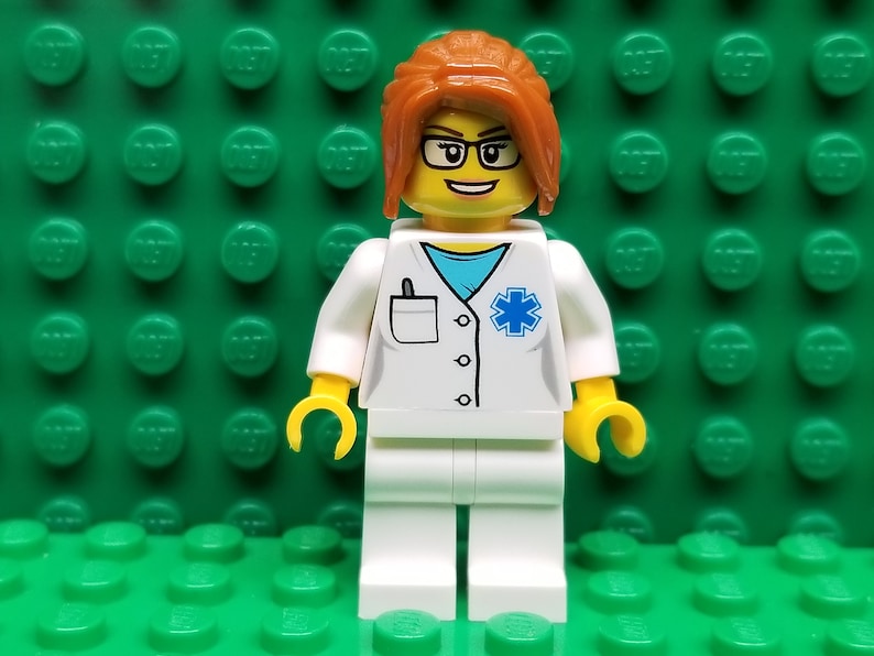 LEGO® City Hospital Medical Dr Nurse Doctor Female With EMT Star of ...