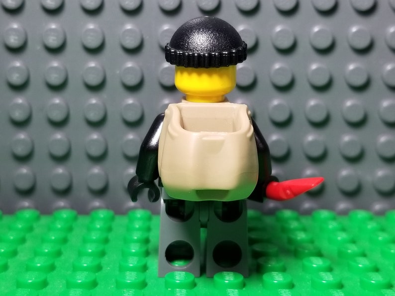 Lego Bad Guy Criminal Crook Burglar with Backpack and Crowbar | Etsy