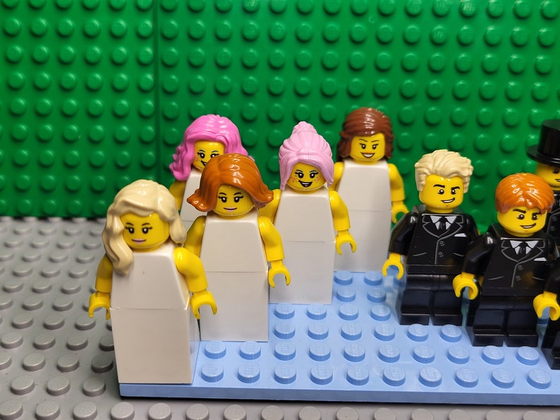 LEGO® Wedding Bride and Groom Cake Topper, Minifigure, Minifig, LEGO ...