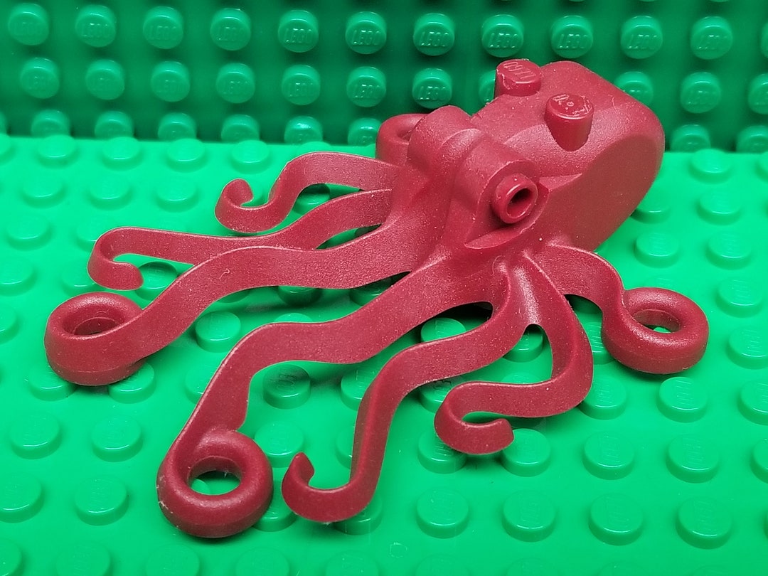 LEGO® Animals Dark Red Octopus, Minifigure, Minifig, LEGO® - Etsy