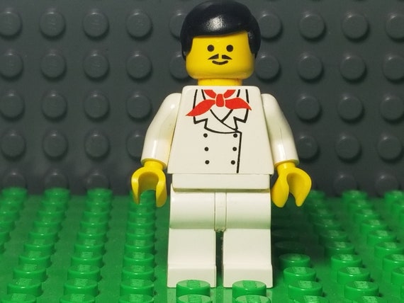 LEGO® Chef Cook Male Black Hair LEGO® Minifigure LEGO® | Etsy