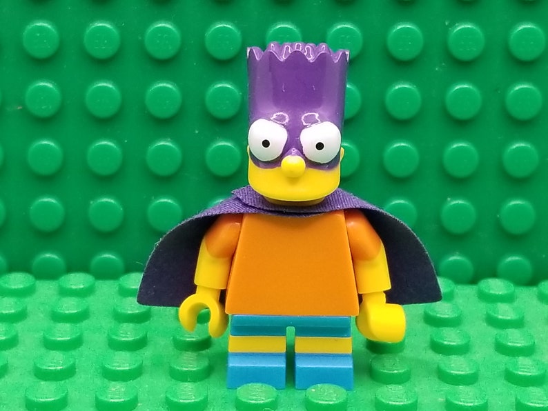 LEGO® the Simpsons Bart Simpson as Bartman Minifigure - Etsy