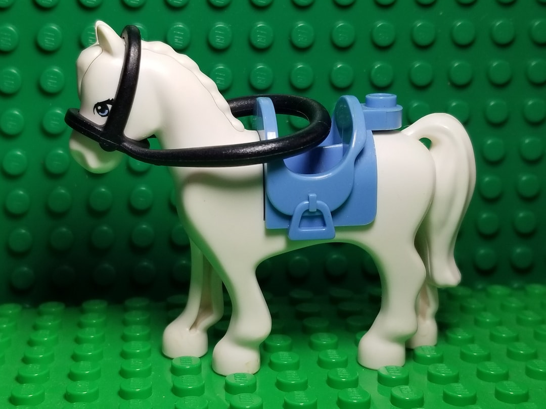 LEGO® Friends White Horse With Saddle, LEGO® Minifigure, LEGO® Minifig ...