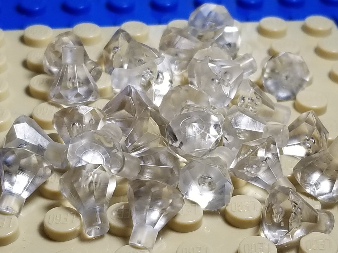 LEGO® Diamond Clear Jewel 10pk, Jewel, Gem, Gemstone, Treasure - Etsy
