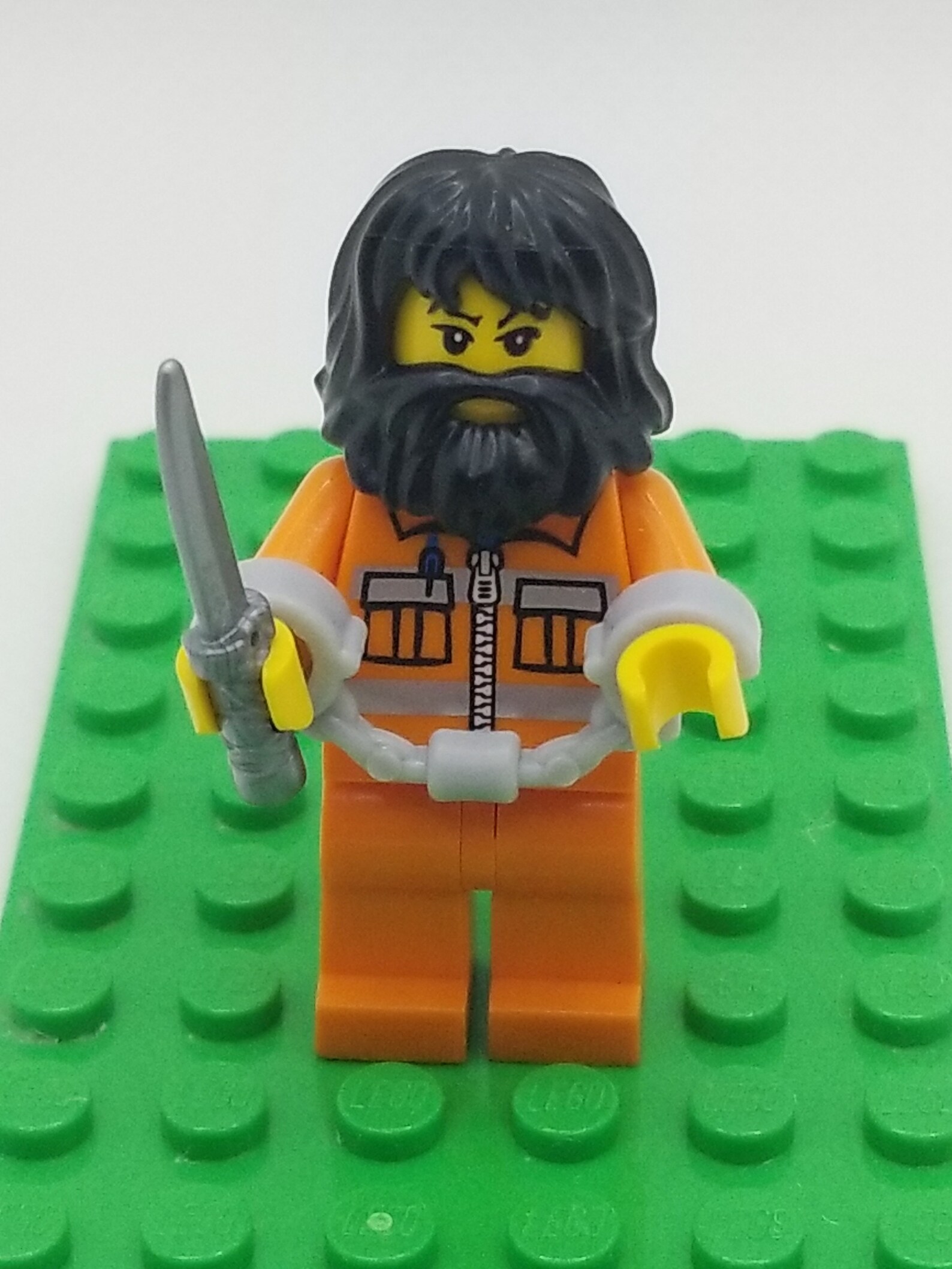 LEGO® Custom Serial Killer Charles Manson in Prison Jumpsuit | Etsy