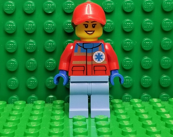 LEGO® City Town Female Paramedic EMT EMS Medic Hospital Ambulance ...