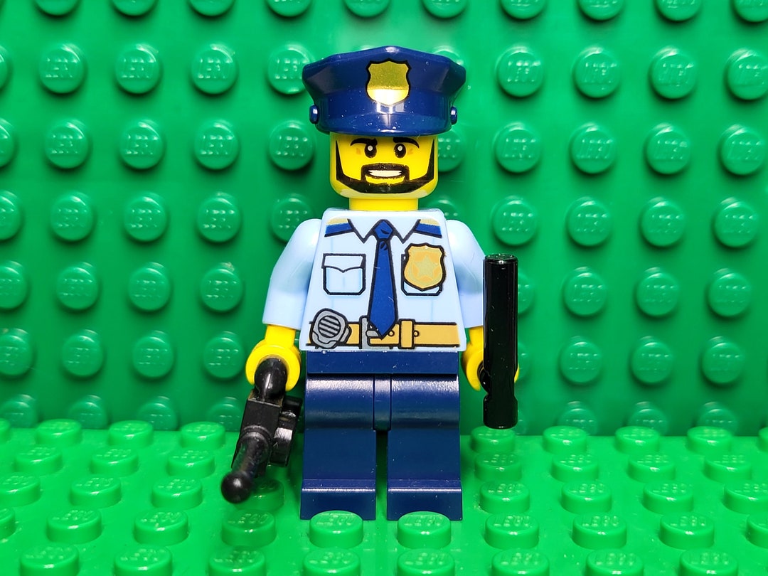 LEGO® Town City Police Trooper Detective Patrolman Cop With Radio and ...