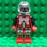 Navy Blue LEGO® Brick 2x2 With a Blue SWAROVSKI® Crystal on a Silver ...
