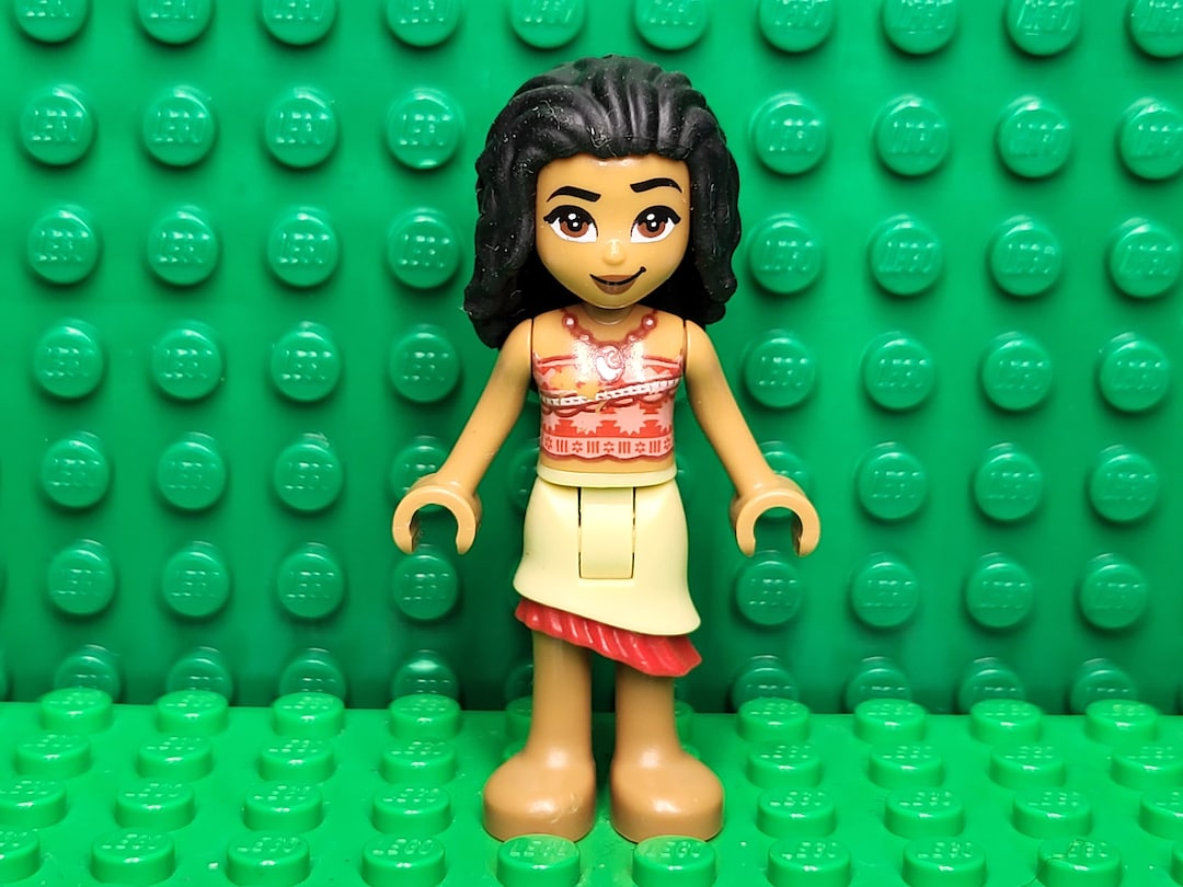 LEGO® Disney Princess Moana in Tan Skirt Minifigure LEGO® - Etsy