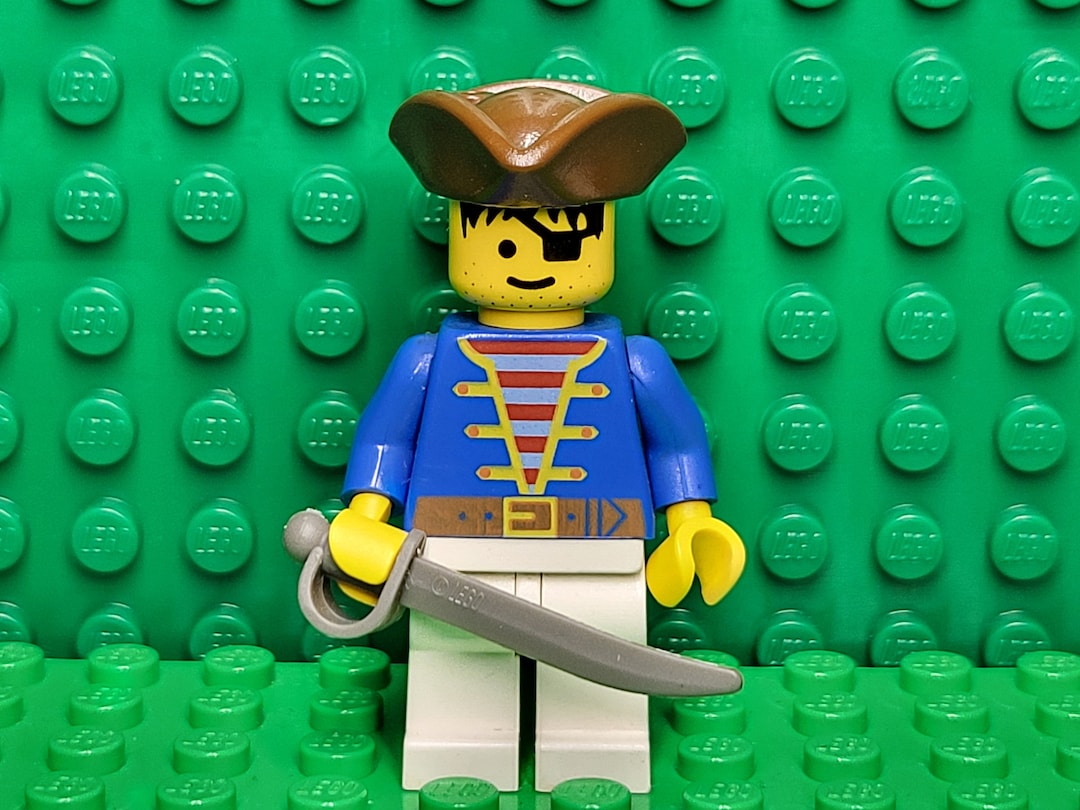LEGO® Classic Pirate Sailor With Sword, Minifigure, Minifig, LEGO® - Etsy