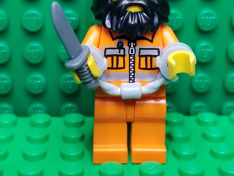 LEGO® Custom Serial Killer Charles Manson in Prison Jumpsuit With Knife ...
