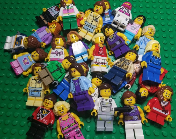 LEGO® People Girls Females Women 4 Pack, Minifigure, Minifig, Lot, Girl ...