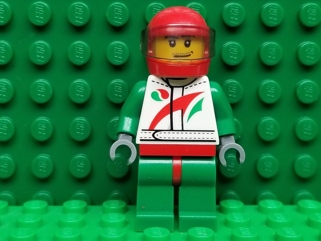 LEGO® City Town Race Minifigure Race Car Driver in Octan Uniform, LEGO ...