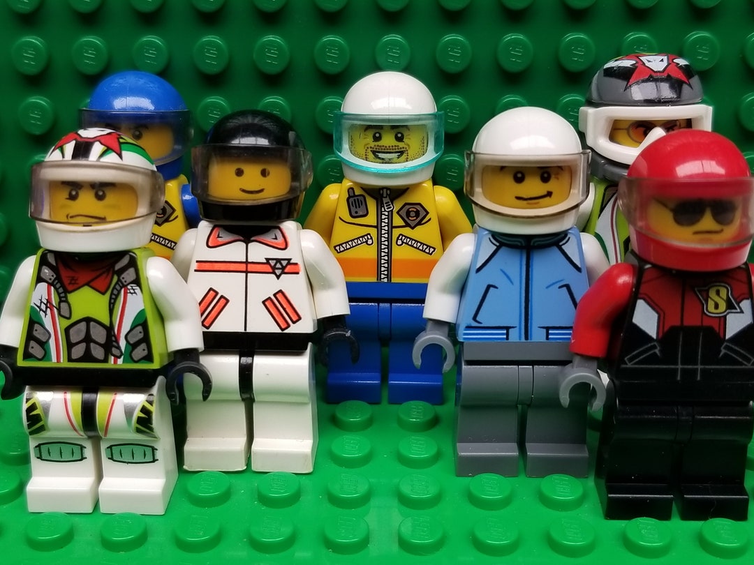 LEGO® Town City Race Car Driver Motocross Motorcycle 2 Pack, Minifigure ...