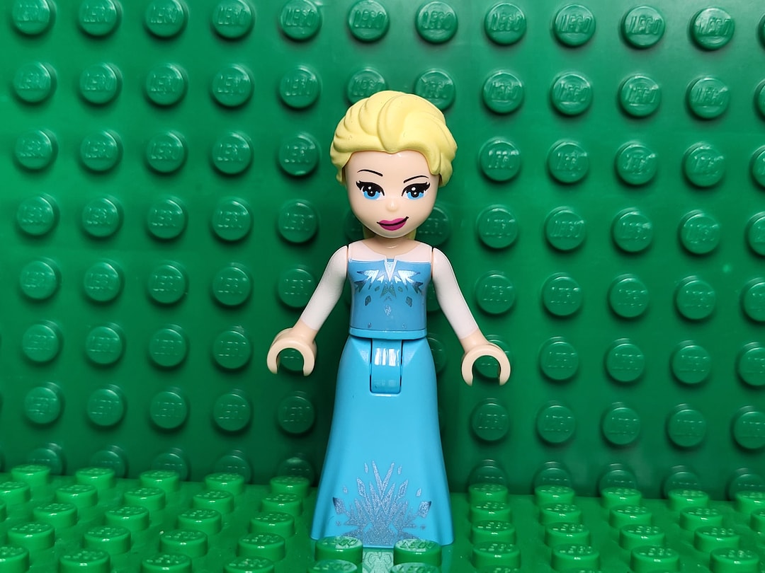 LEGO® Disney Frozen Elsa, Minifigure, LEGO® Minifig, LEGO® People - Etsy