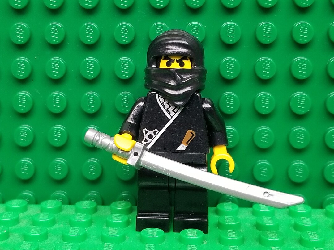 LEGO® Classic Black Ninja With Sword Minifigure, LEGO® Minifig, LEGO ...