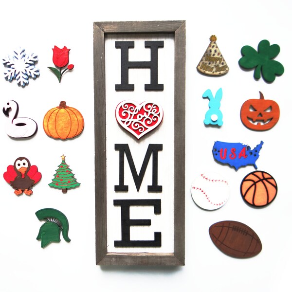 Interchangeable Home Sign - Etsy