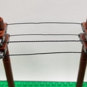 Custom City Town Model Utility Poles Telephone Poles Power Poles 25ft ...
