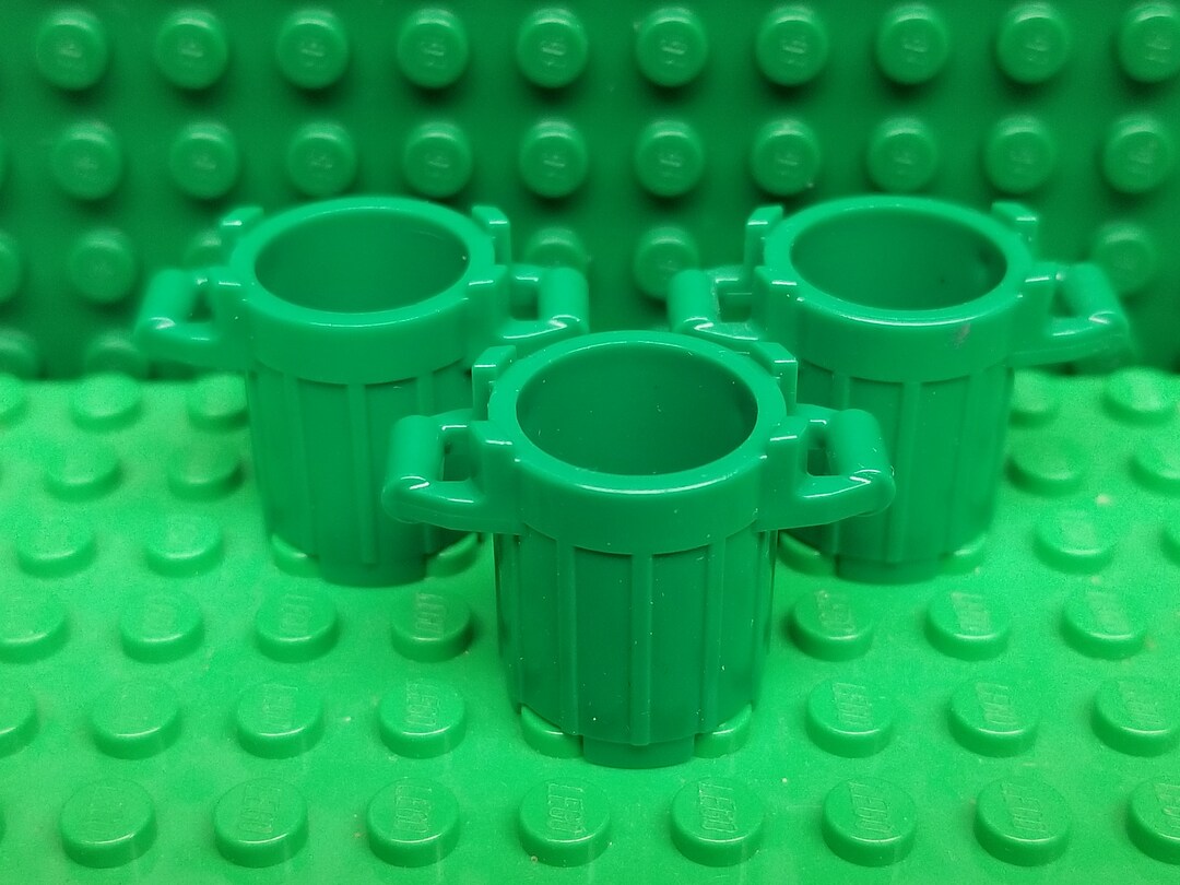 LEGO® Minifigure Accessory Garbage Trash Cans 3pk Genuine LEGO® - Etsy