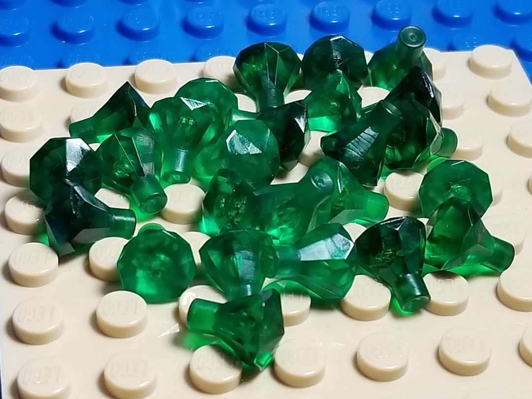 LEGO® Green Jewel Emerald Green 10pk, Jewel, Gem, Gemstone, Treasure - Etsy