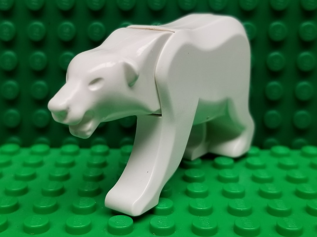 LEGO® Animals White Polar Bear, Minifigure, Minifig - Etsy