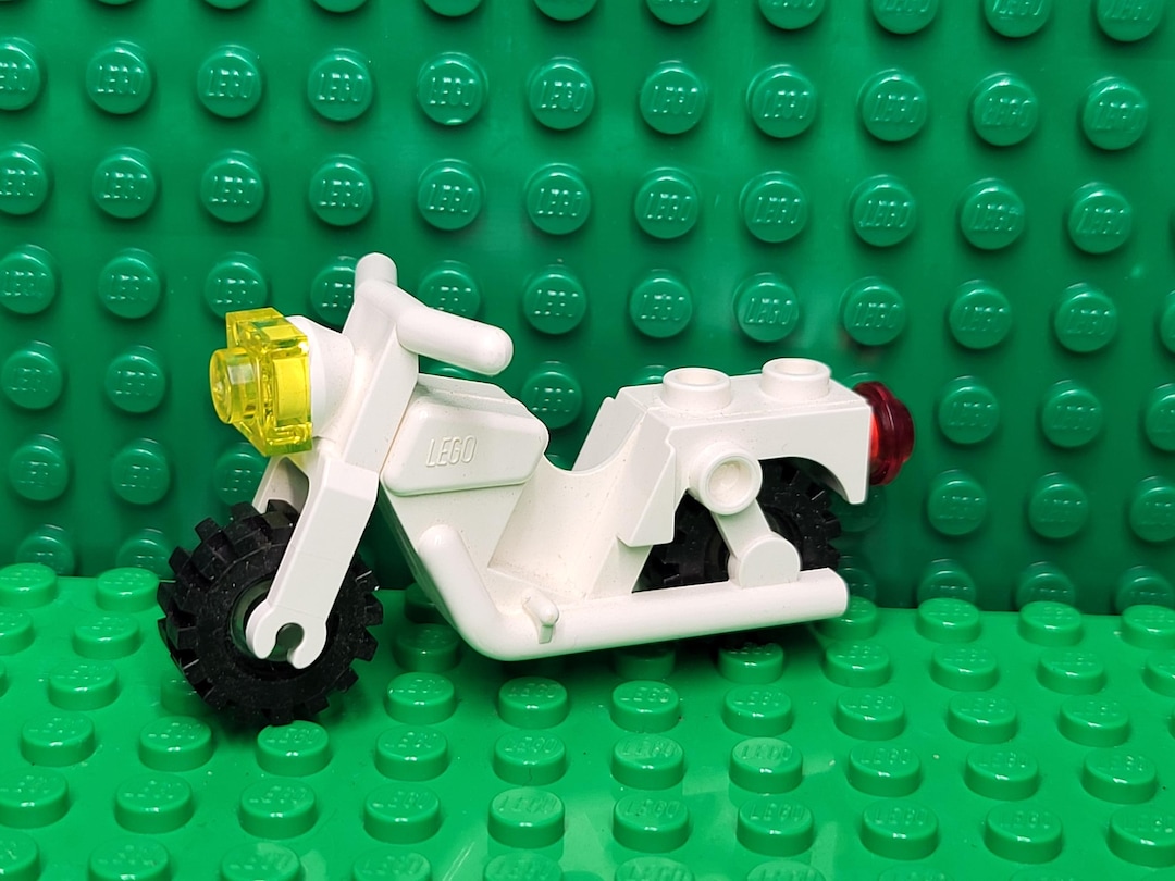 LEGO® Classic City Dirt Bike Motorcycle White, LEGO® Minifigure, LEGO ...