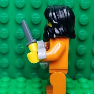 LEGO® Custom Serial Killer Charles Manson in Prison Jumpsuit With Knife ...