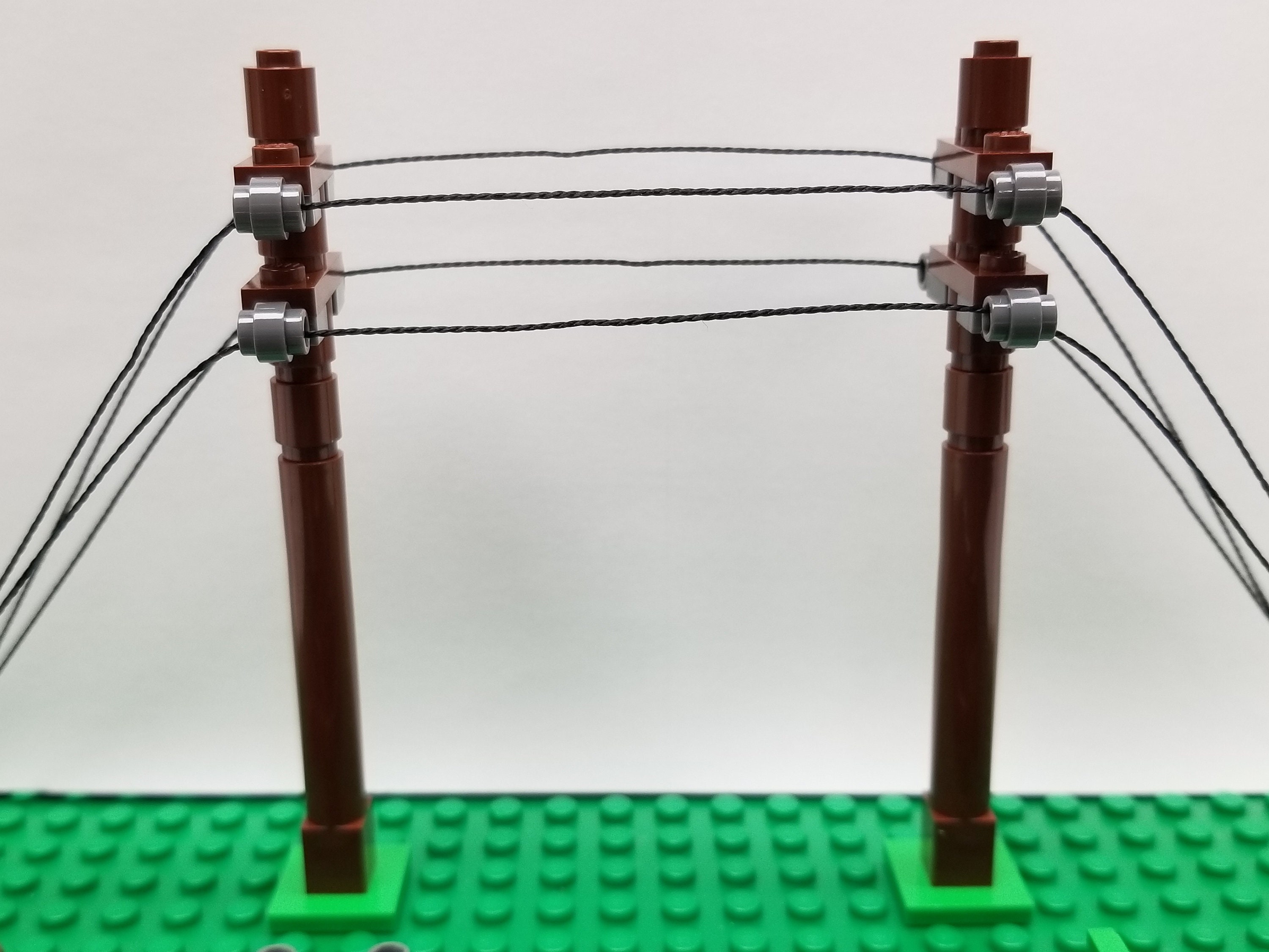 Custom City Town Model Utility Poles Telephone Poles Power Poles 25ft ...