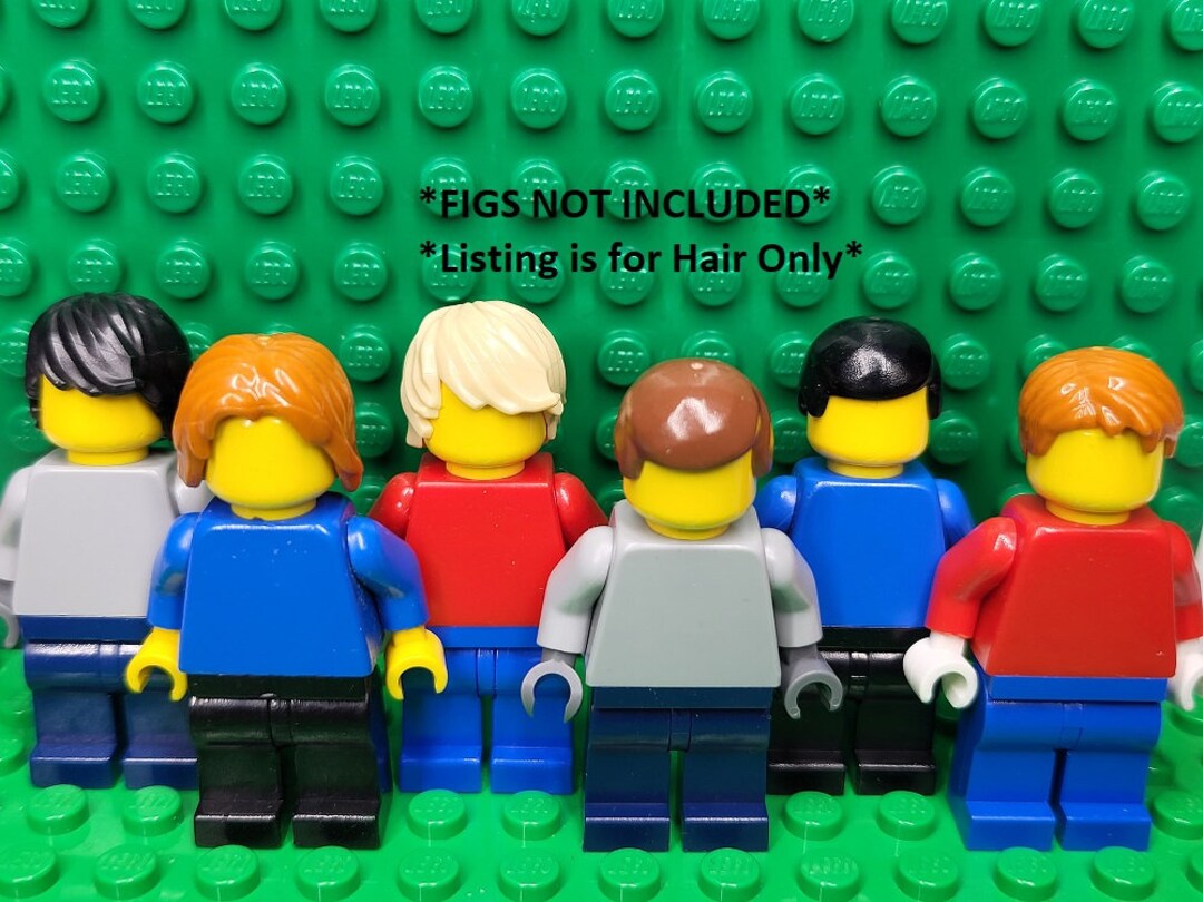 LEGO® Minifigure Accessory 6 Pack Male Hair, Blonde, Brown, Brunette ...