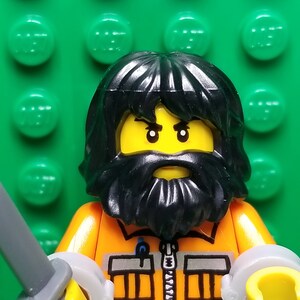 LEGO® Custom Serial Killer Charles Manson in Prison Jumpsuit With Knife ...