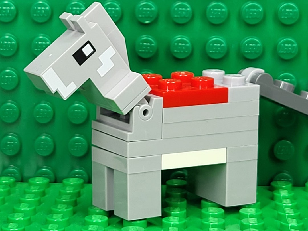 LEGO® Minecraft Horse, LEGO® Minifigure, LEGO® Minifig - Etsy