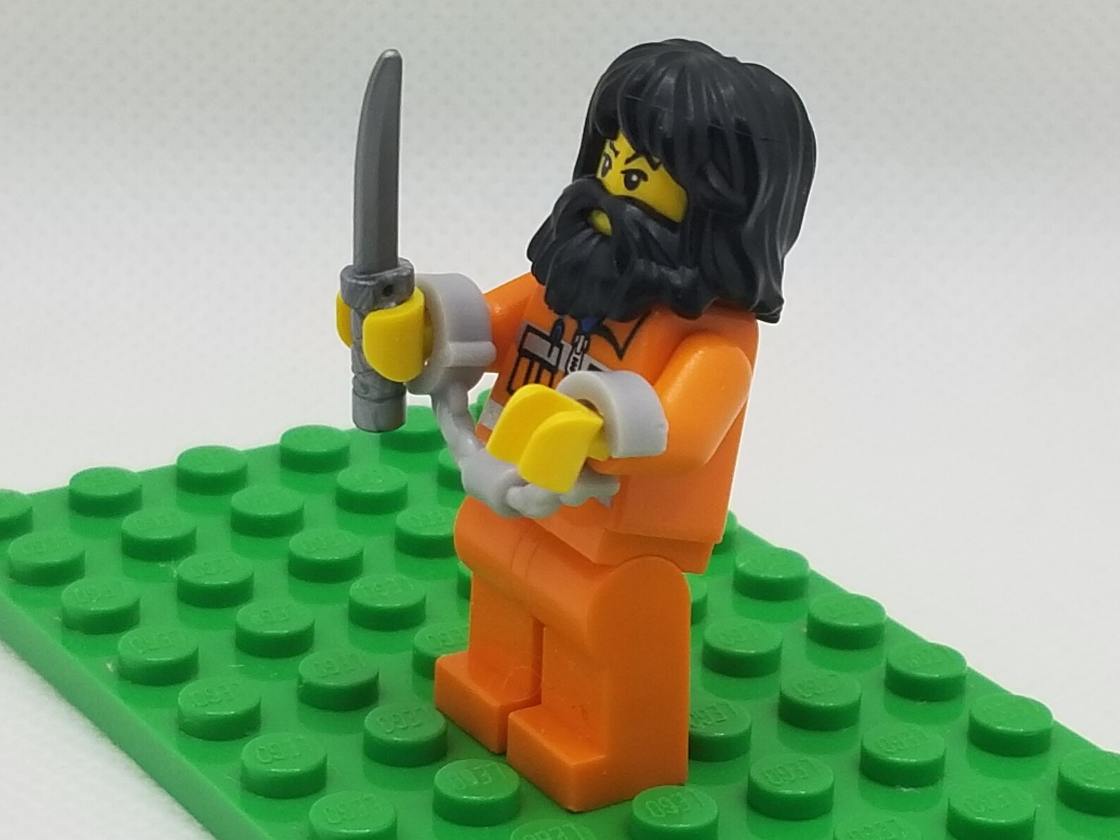 LEGO® Custom Serial Killer Charles Manson in Prison Jumpsuit - Etsy