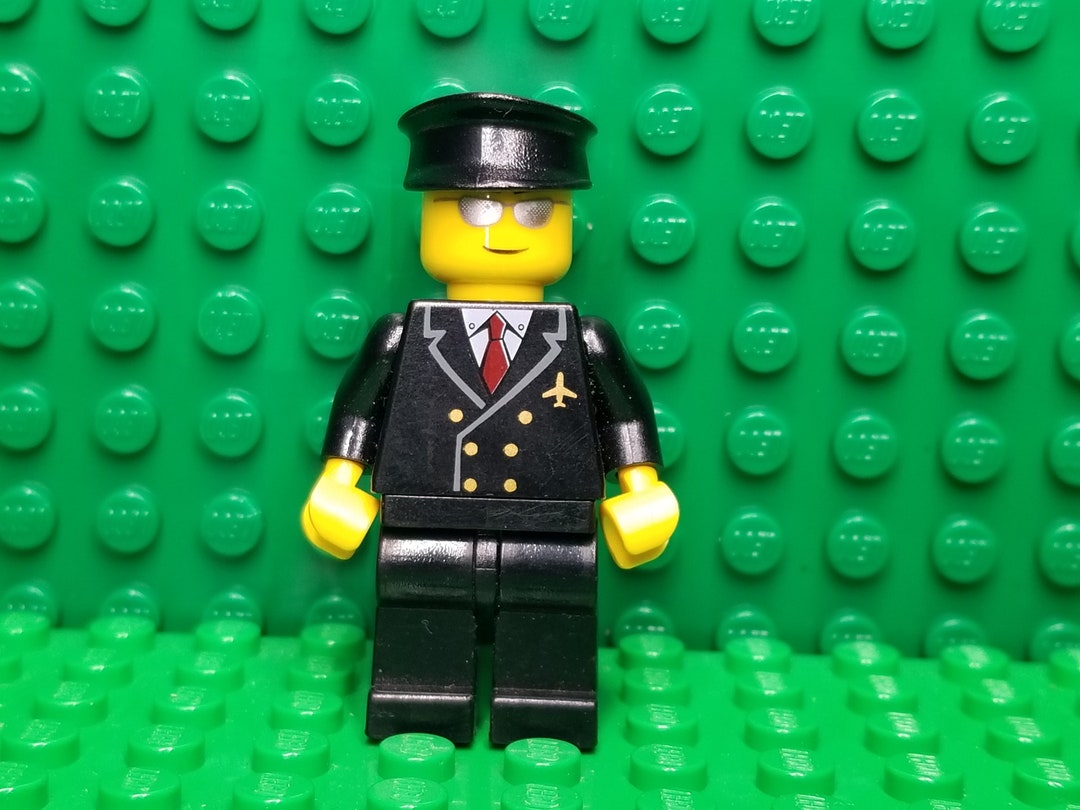 LEGO® Town City Airport Airplane Pilot LEGO® Minifigure - Etsy