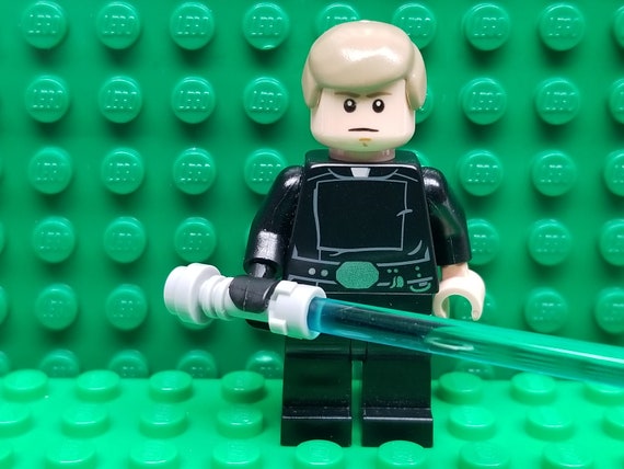 LEGO® Star Wars Luke Skywalker Jedi Master With Lightsaber | Etsy