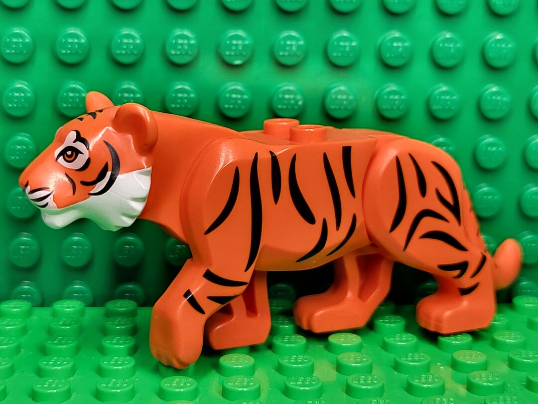 LEGO® Animals Jungle Bengal Tiger Rare, Minifigure, Minifig - Etsy
