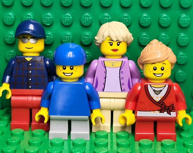 LEGO® City Town Family Mom Dad Son Daughter Family 3 Minifigure, LEGO ...