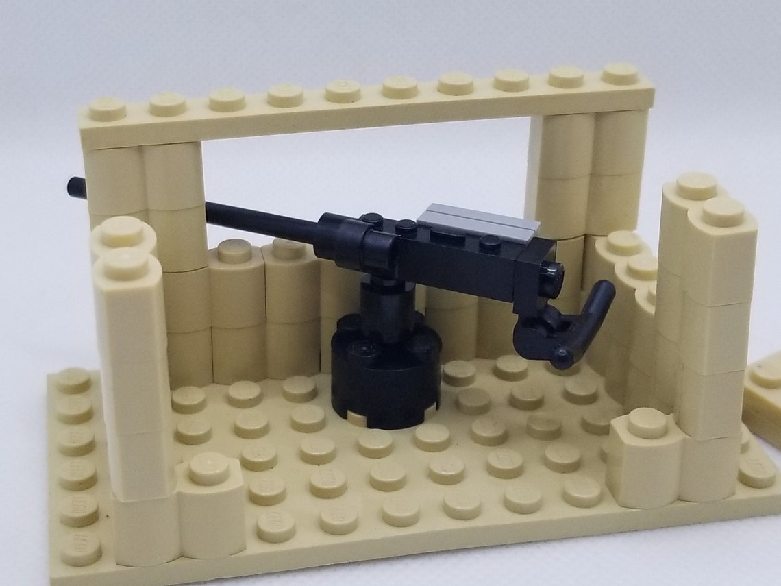 LEGO® Custom Military Sandbag Bunker with Heavy Machine Gun | Etsy