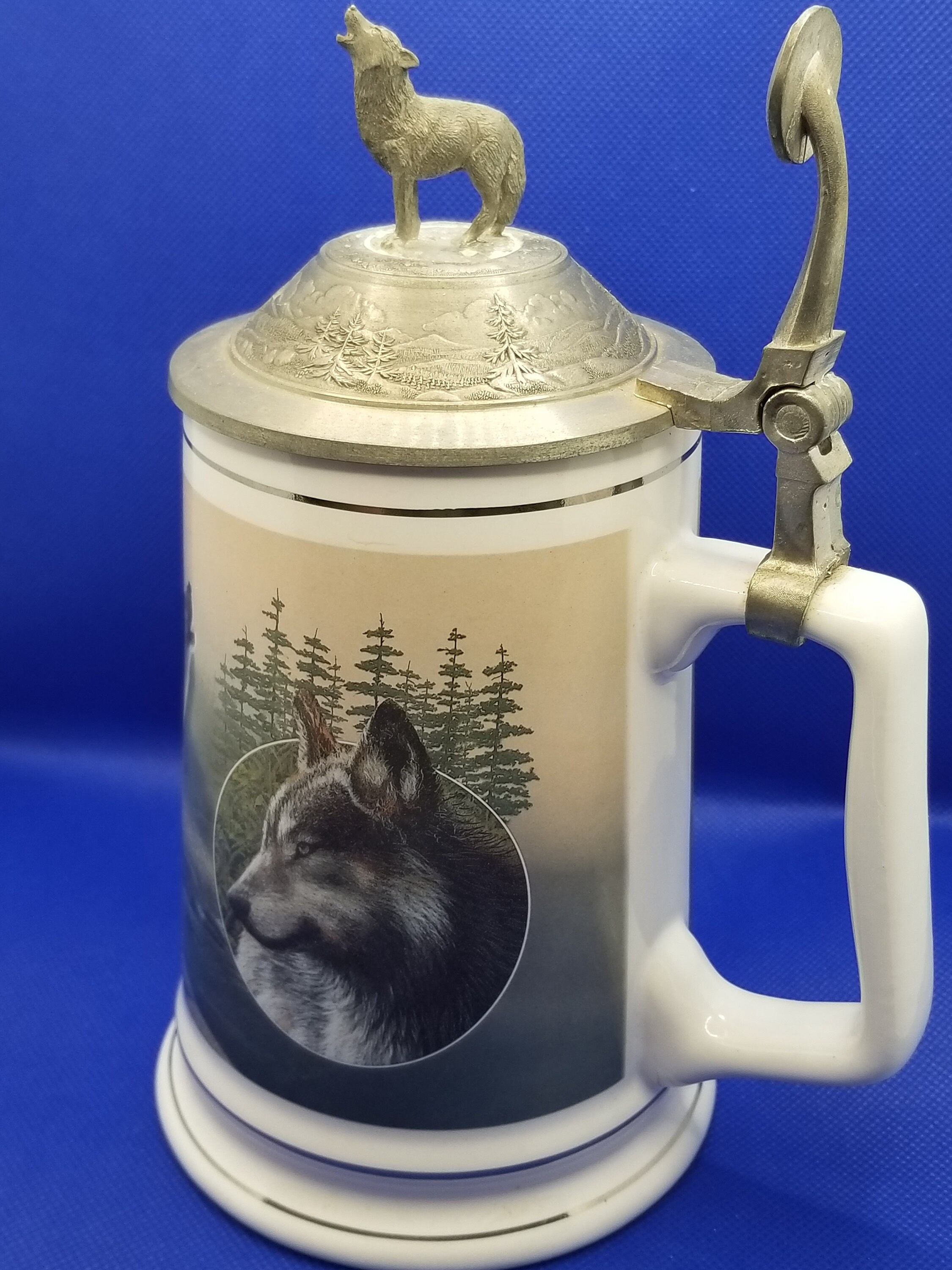 Longton Crown Beer Stein Tankard Timber Wolf Lord of the - Etsy