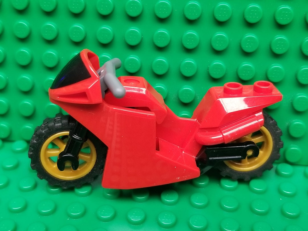 LEGO® City Bike Motorcycle Red, Minifigure, Minifig, LEGO® - Etsy