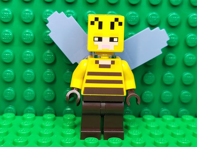 LEGO® Minecraft Beekeeper, LEGO® Minifigure, LEGO® Minifig - Etsy