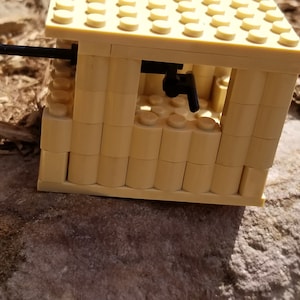 Custom Military Sandbag Bunker With Heavy Machine Gun, Desert Warfare ...